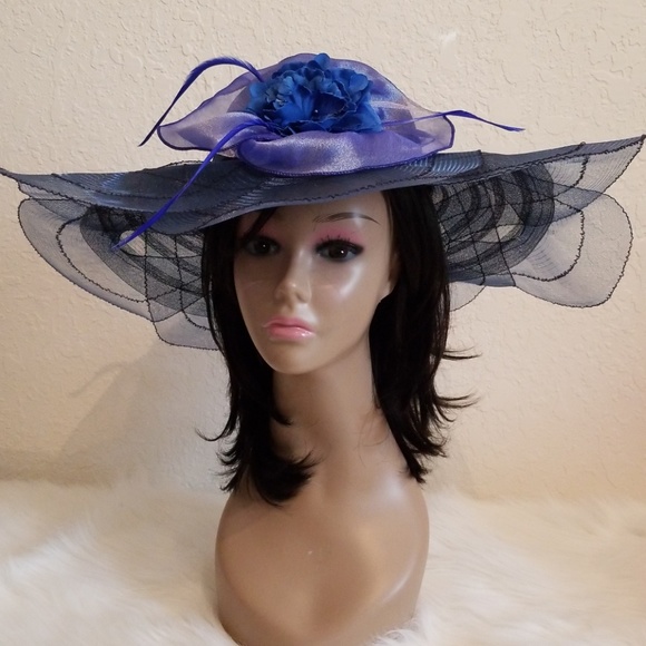Accessories | Amazing Blue Dress Hat | Poshmark